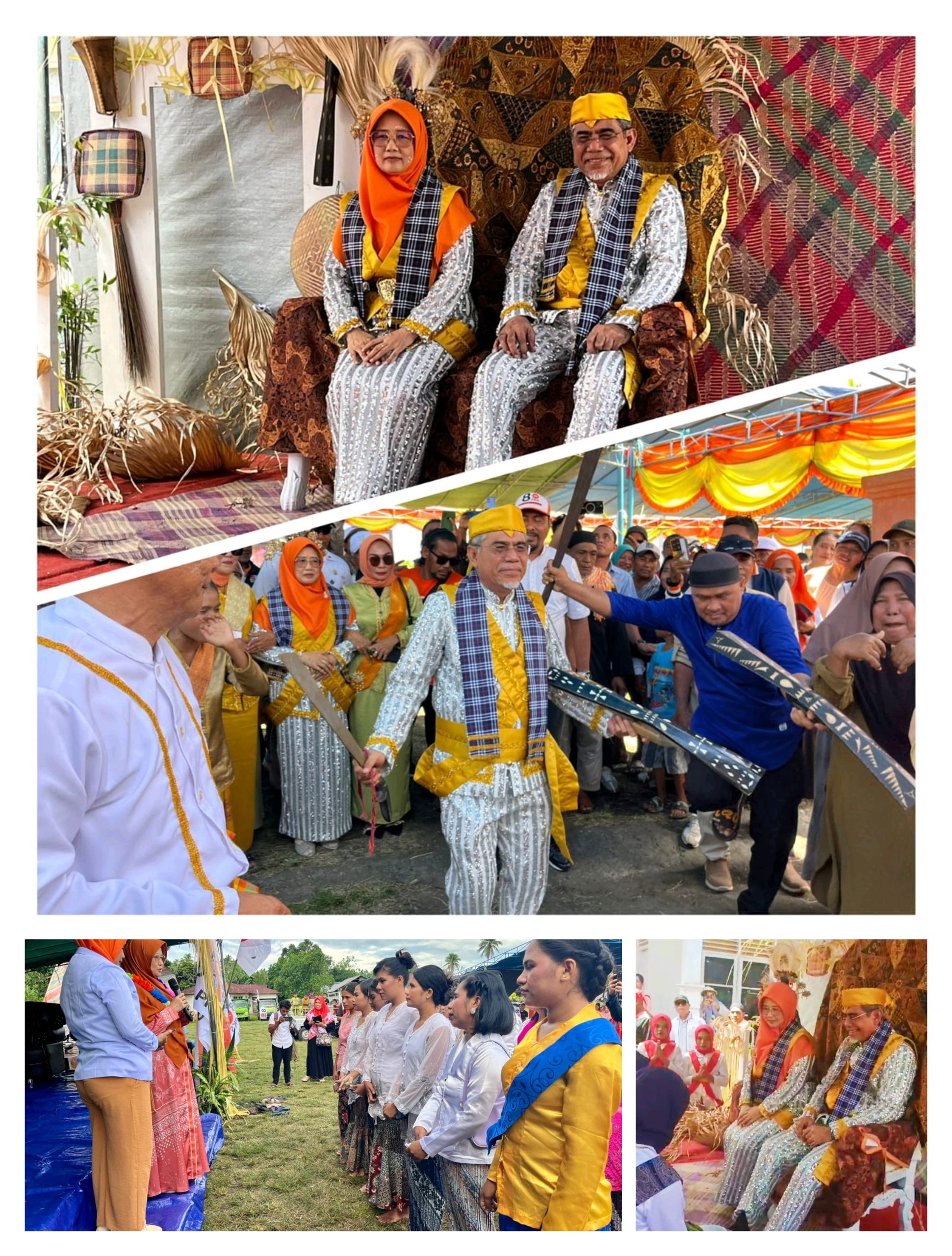 Masyarakat Tobelo Sambut Istri Cagub Muhammad Kasuba dengan Tarian Adat ...